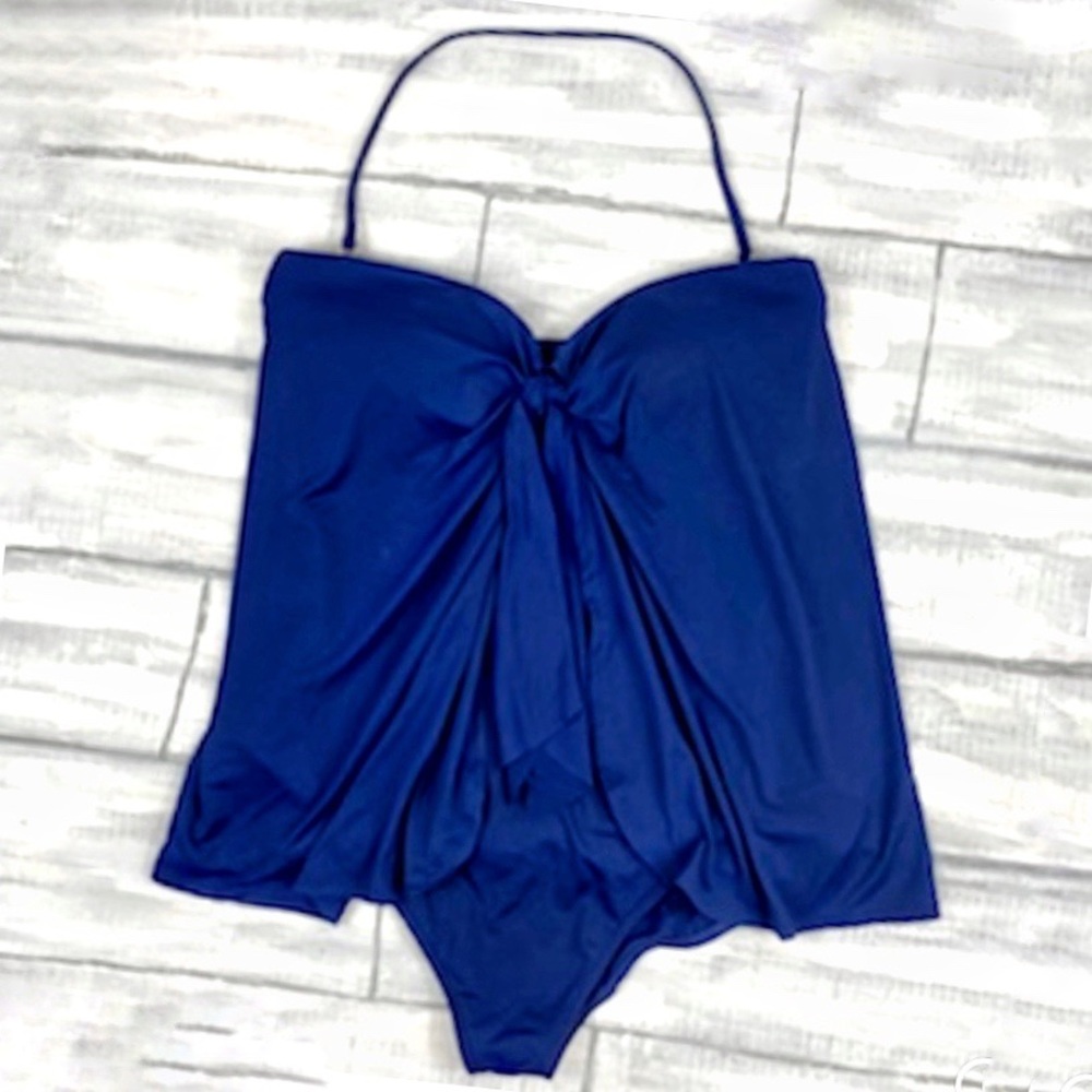 Lauren Ralph Lauren Flyaway One Piece Convertible Swi… Gem